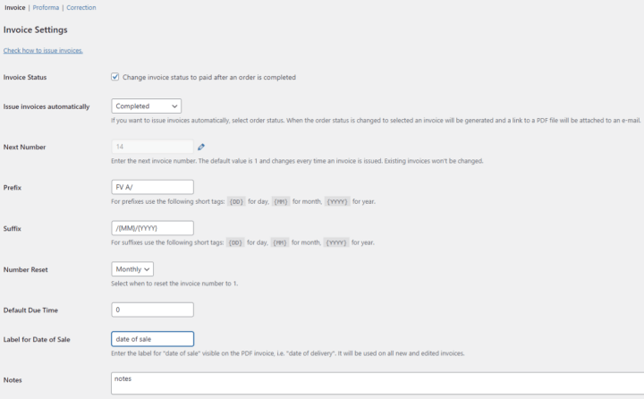 Invoice, proforma & correction in WooCommerce - Flexible Invoices