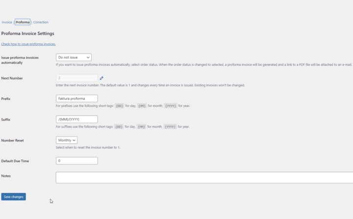 Invoice, proforma & correction in WooCommerce - Flexible Invoices