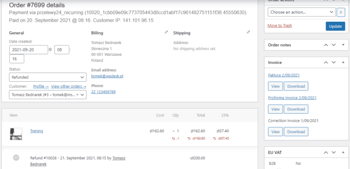 Woocommerce Order Actions Quick Guide Flexible Invoices