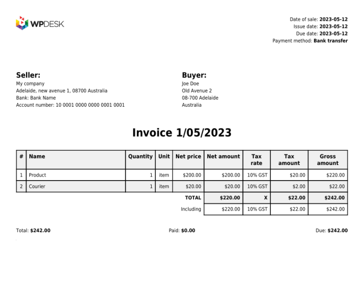 A free WordPress invoice plugin (quick guide) - Flexible Invoices